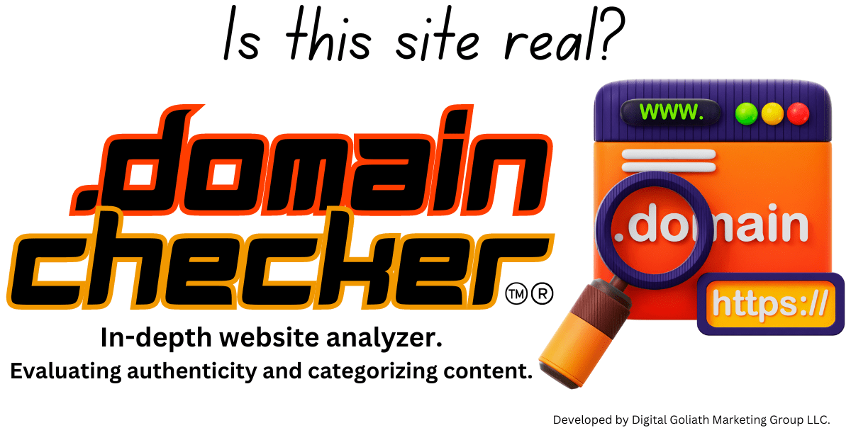 Is it a Real Site? - Domain Checker - Digital Goliath Marketing